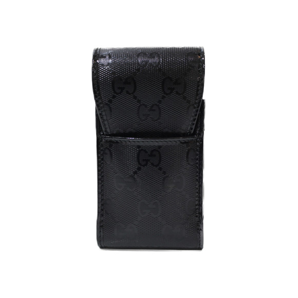 Gucci | Bags | Gucci Cigarette Case Leather Black | Poshmark